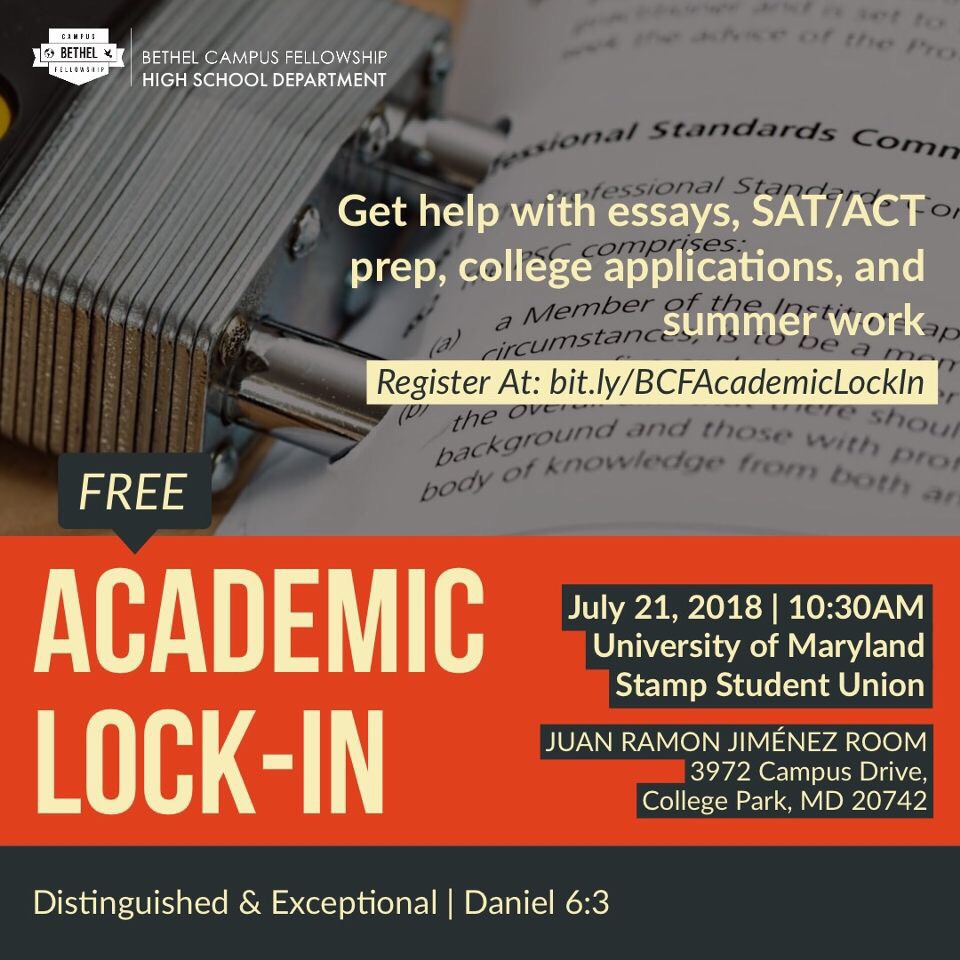 Academic Lock-In - Bethel Campus Fellowship